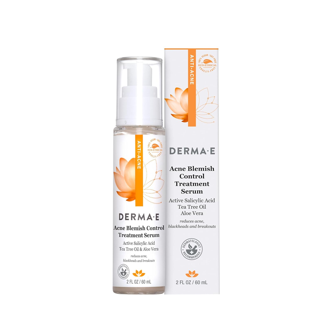 Derma E Acne Blemish Control Treatment Serum with Salicylic Acid, Tea ...