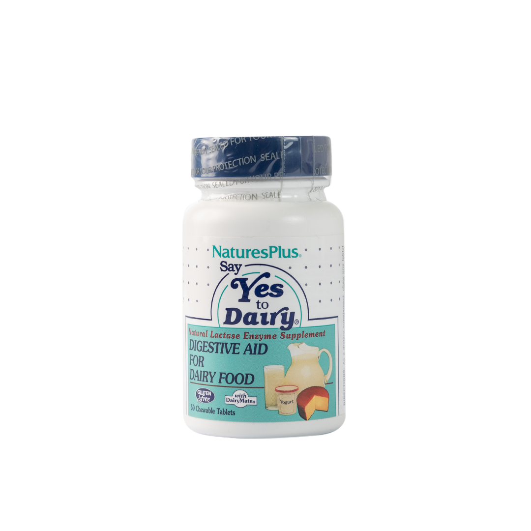 Nature's Plus Say Yes To Dairy Digestive Aid 60 Chewable Tablets ...