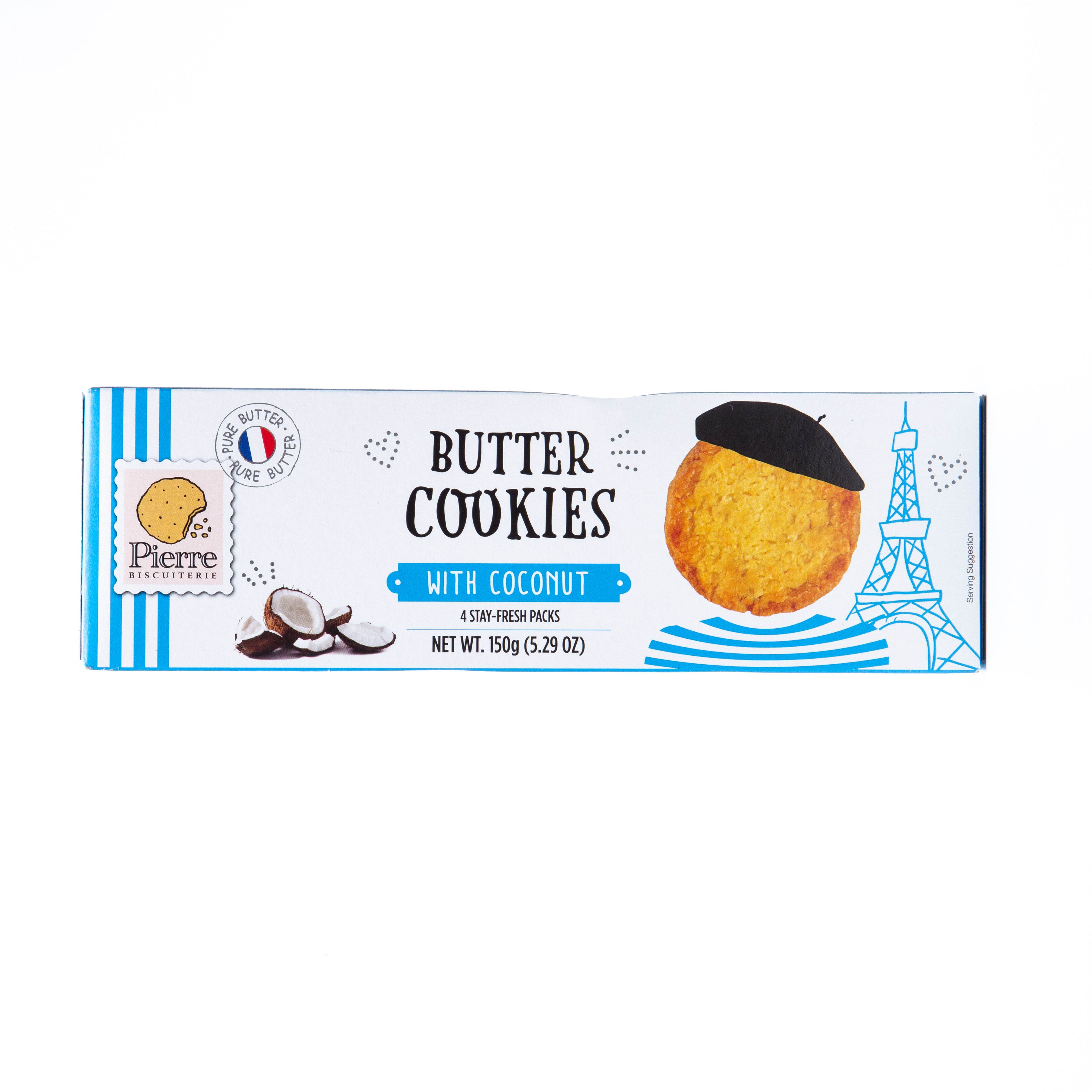 Pierre Biscuiterie Coconut Butter Cookies 150g – Healthy Options