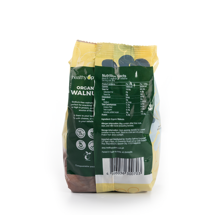 Healthy Options Organic Walnuts 200g