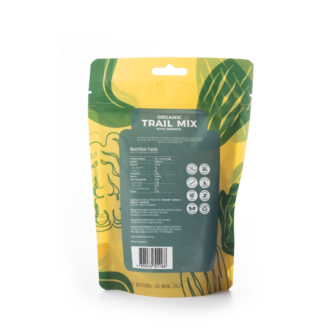 Healthy Options Organic Trail Mix with Berries 142g