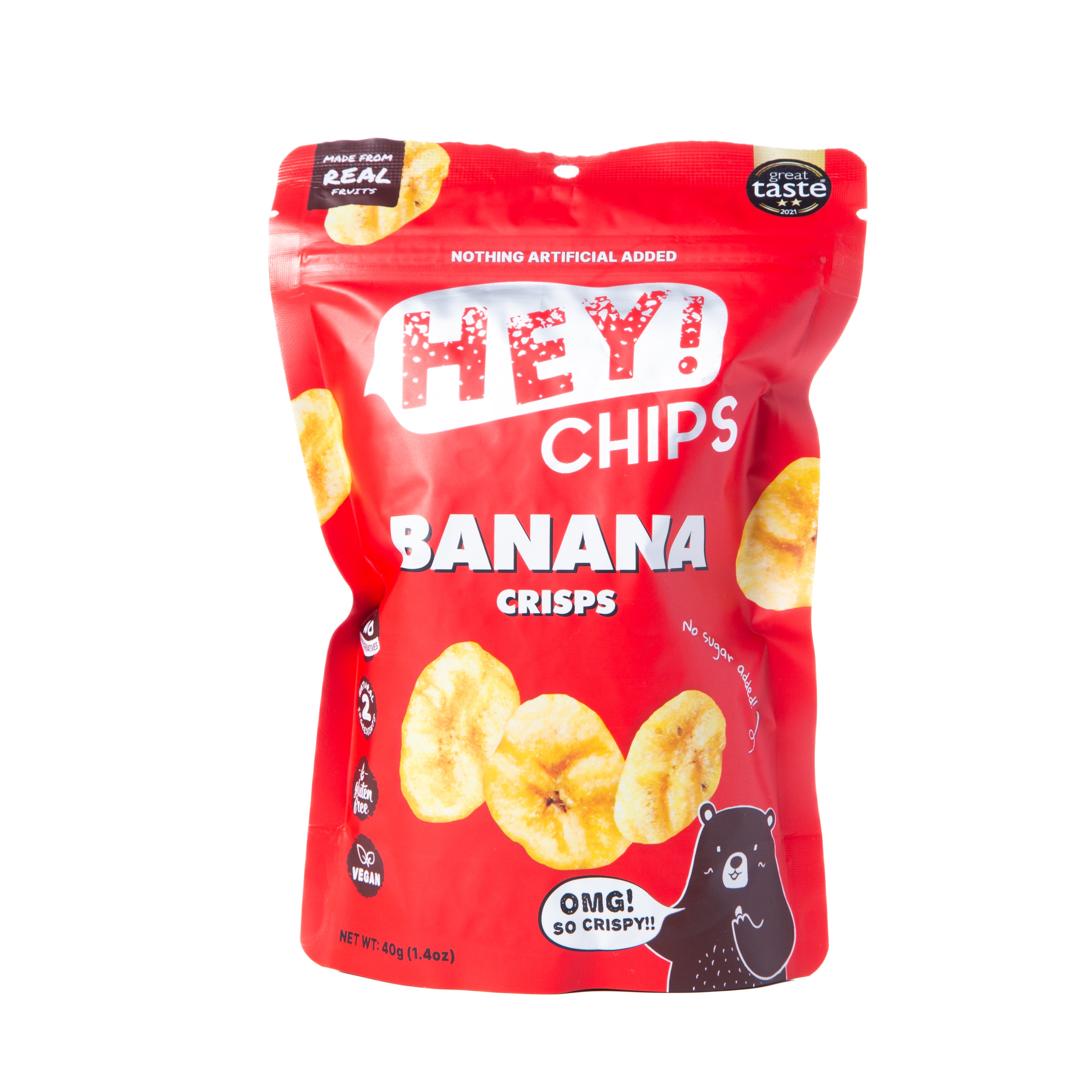 Hey! Chips Banana Crisps 40g – Healthy Options