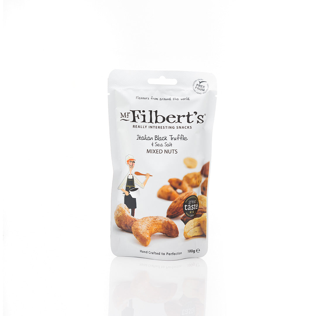 Mr. Filberts Italian Black Truffle & Sea Salt Mixed Nuts 100g – Healthy ...