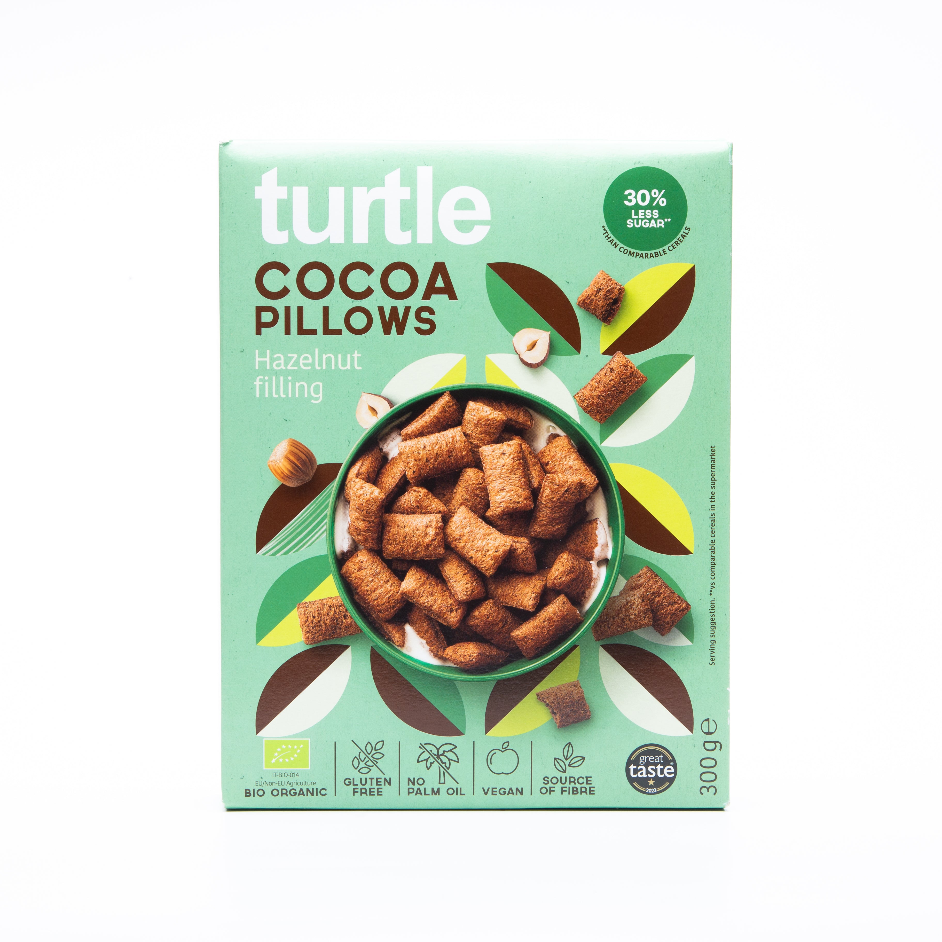 Turtle Cocoa Pillows with Hazelnut Filling Cereals 300g – Healthy Options