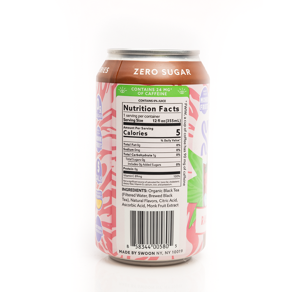Swoon Raspberry Tea 355ml – Healthy Options