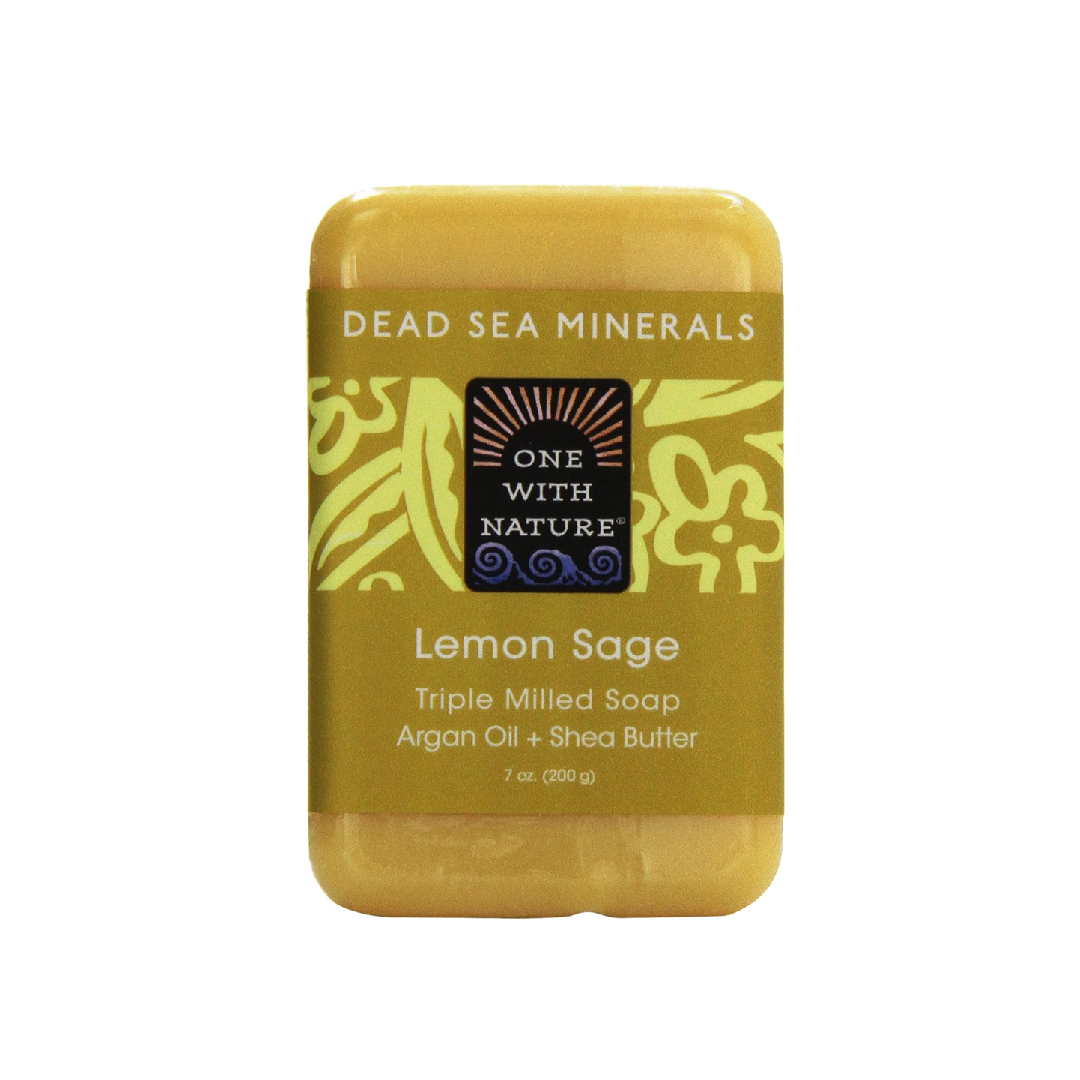 One With Nature Lemon Sage Triple Milled Soap with Argan Oil and Shea ...